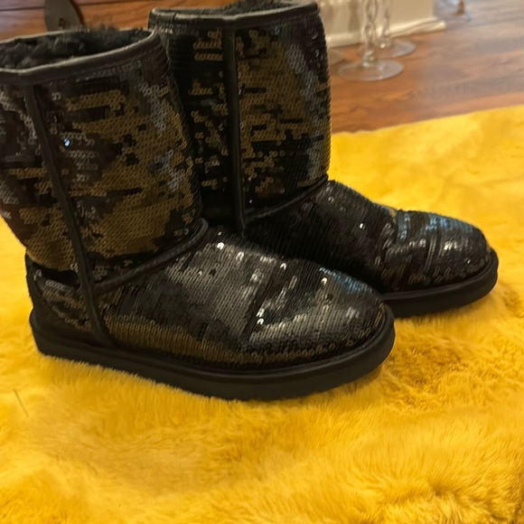 UGG | Shoes | Ugg Sequel Sparkle Classic Boot With Black | Poshmark